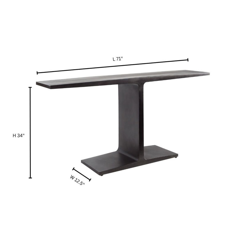 Cyan Design Anvil 71'' Steel Console Table | Wayfair