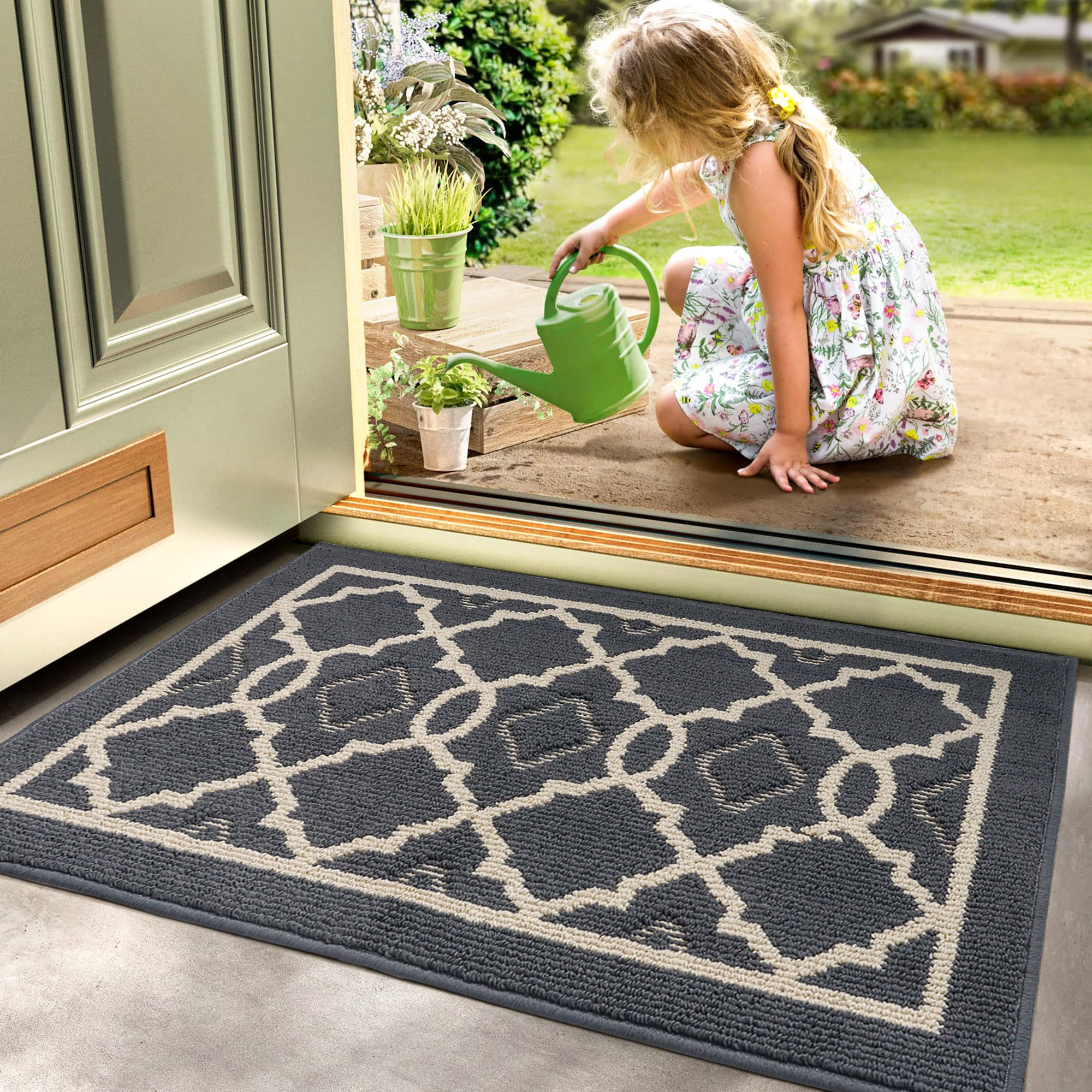 Red Barrel Studio® Mangram Non-Slip Outdoor Indoor Doormat & Reviews ...