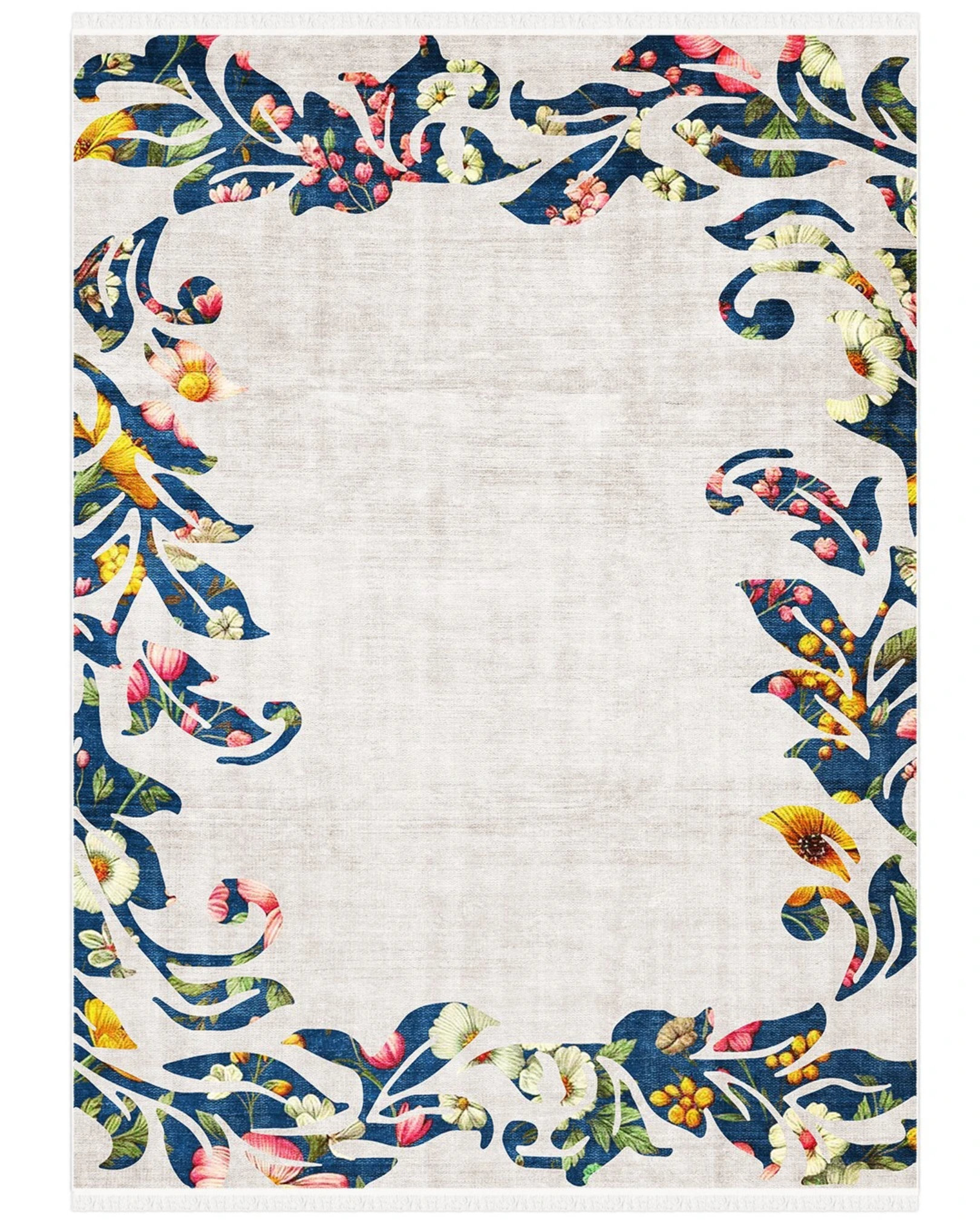 Red Barrel Studio® Eugene Floral Design Multicolor Carpet Machine Made ...