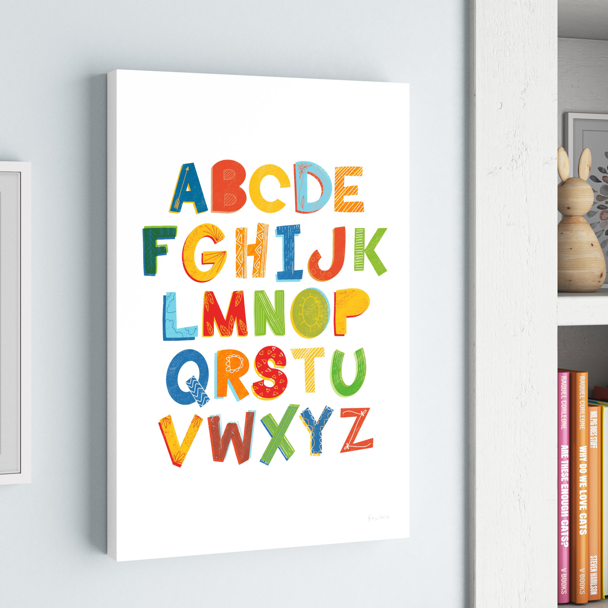Andover Mills™ Baby & Kids Colorful Alphabet by Becky Thorns - Wrapped ...