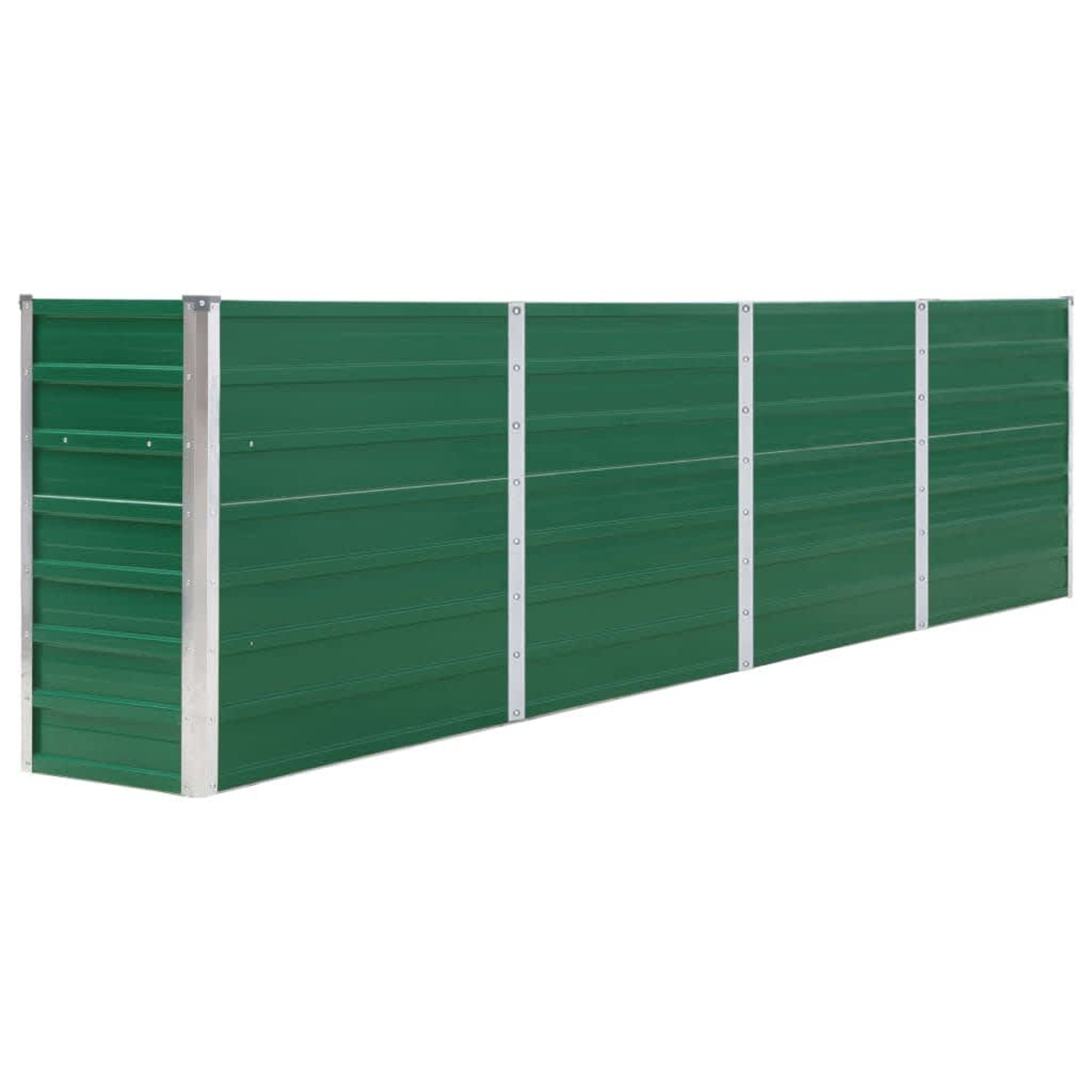 Wrought Studio™ Planter Box, Raised Garden Bed 320x40x77 cm Galvanised ...