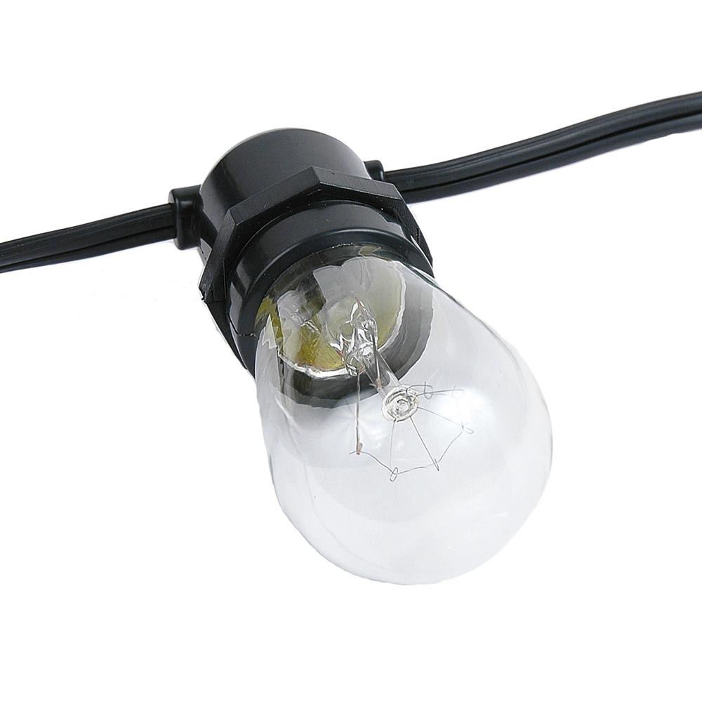 Arlmont & Co. Torney Edison Outdoor 330 ft. 165-Light Standard String ...