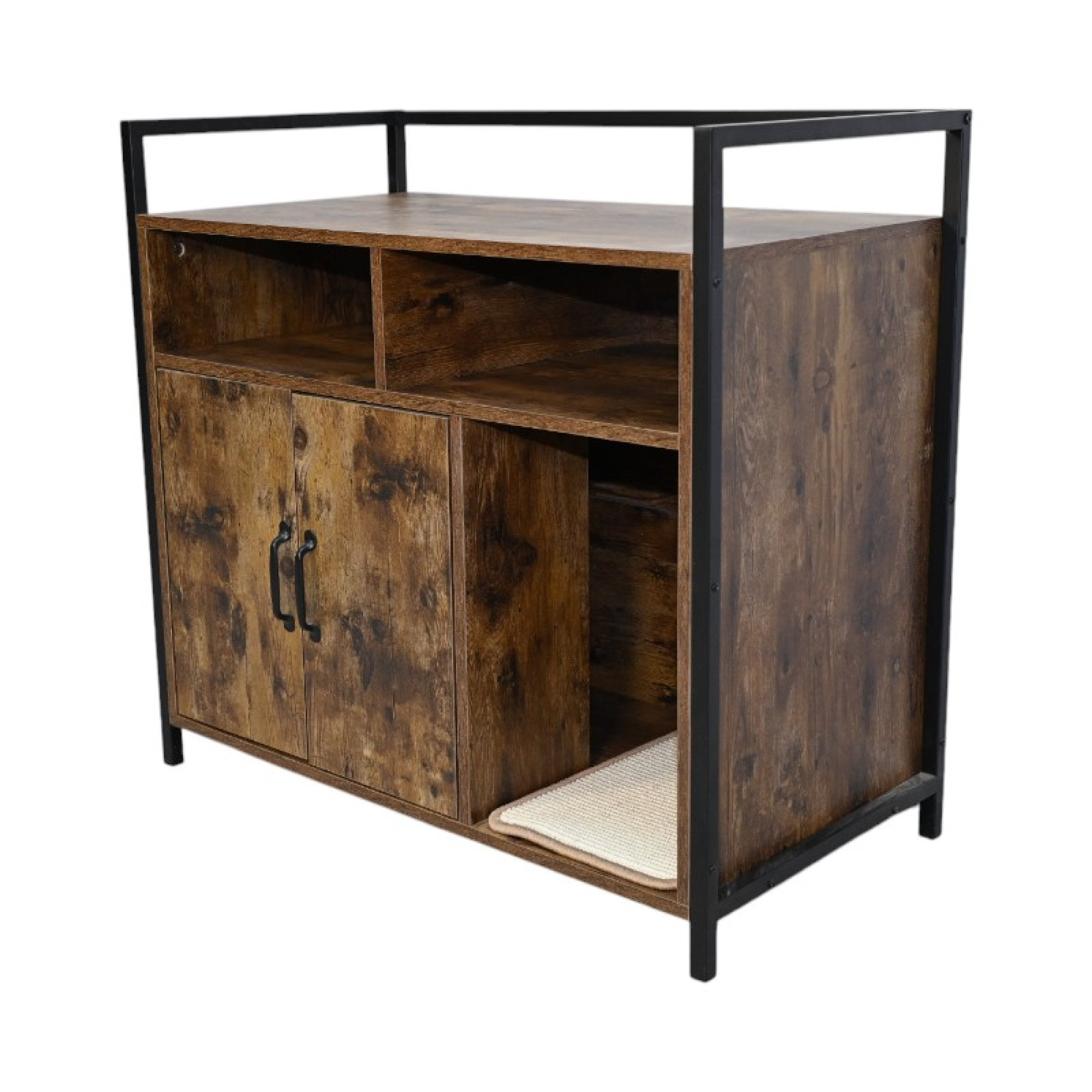 Tucker Murphy Pet™ Hidden Cat House Durable Particle Board Rustic Brown ...