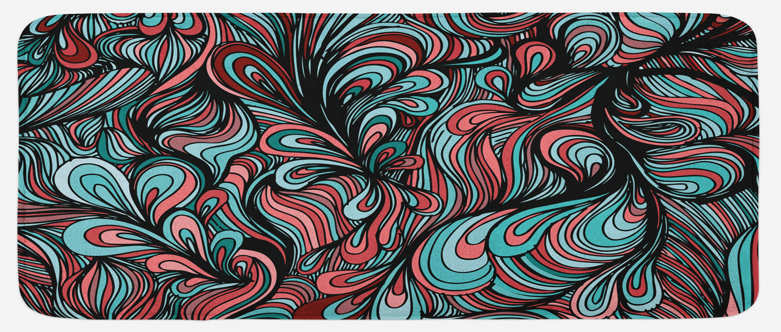 East Urban Home Absurd Shapes With Dim Colors In A Grunge Inspired ...