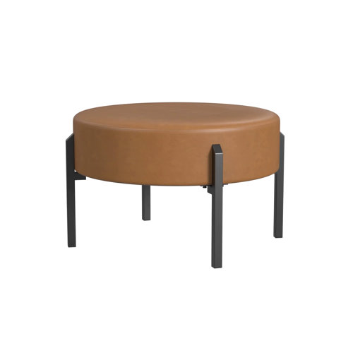 Trent Austin Design® Priolo Faux Leather Ottoman & Reviews | Wayfair