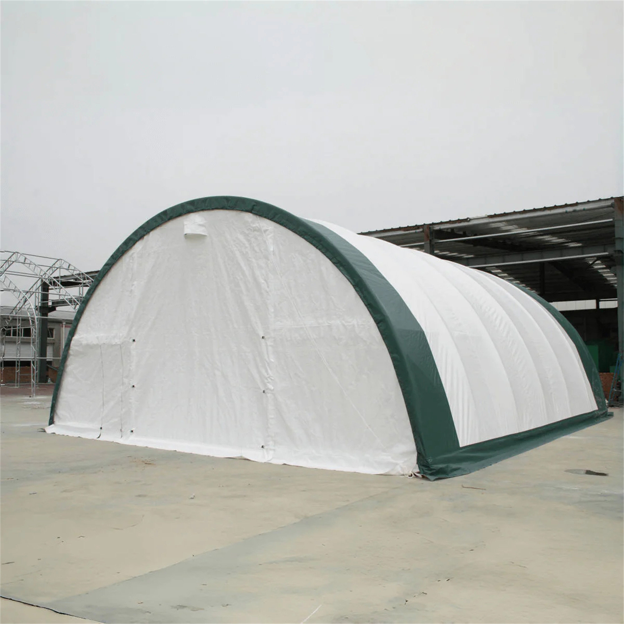 HANGZHOURUNXIN Single Truss Arch Storage Shelter 11Oz PE | Wayfair