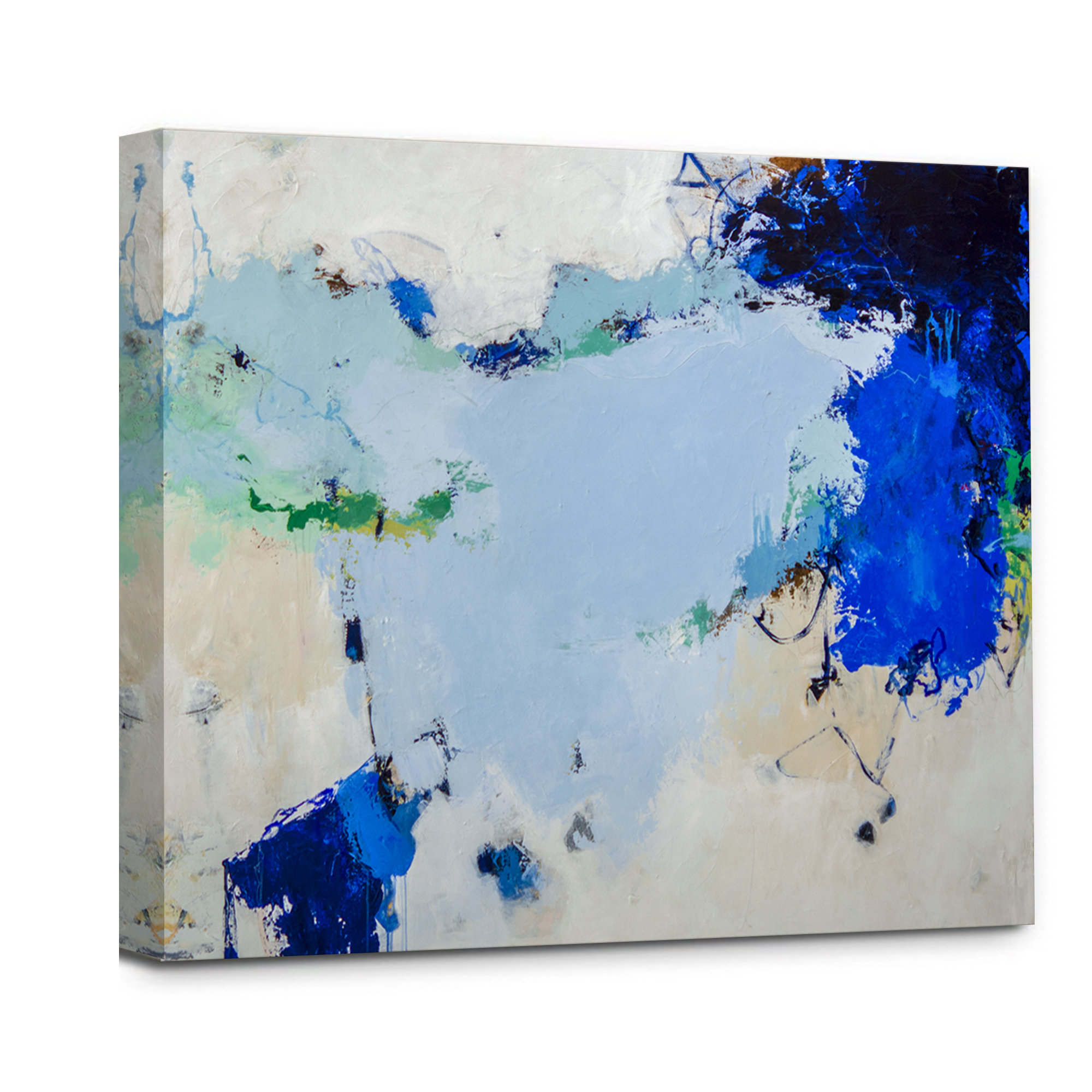 Wrought Studio Color Me Blue by Tammy Keller - Wrapped Canvas Painting ...