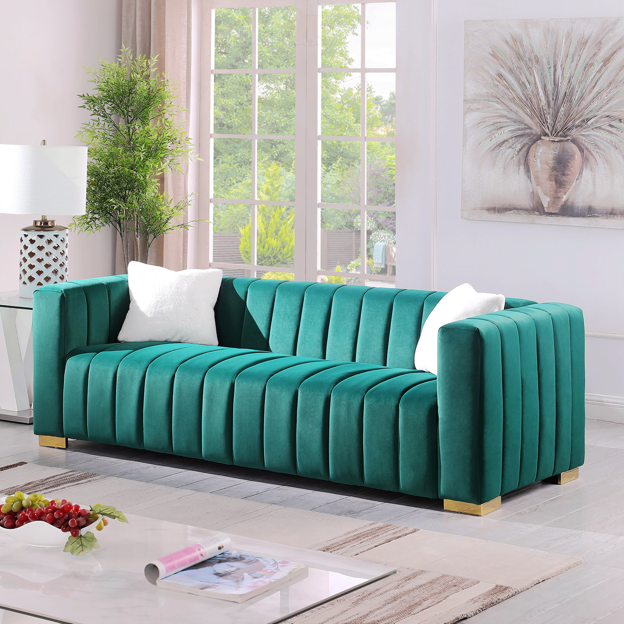 Hokku Designs 87" Big Size Sofa | Wayfair