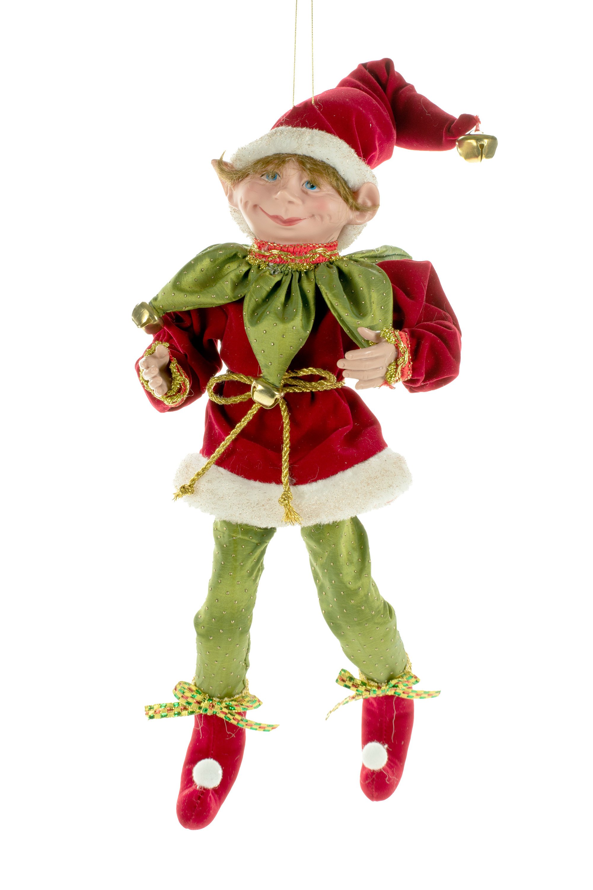 JJ's Holiday Gifts Ltd. Hanging Jester Elf & Reviews | Wayfair
