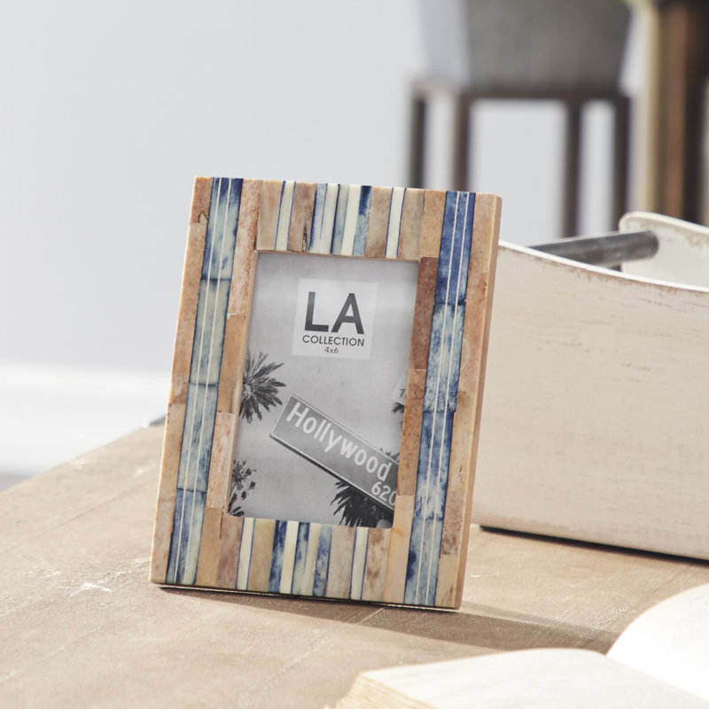 Rosecliff Heights Alabama Rectangular Striped Resin and Bone Picture ...