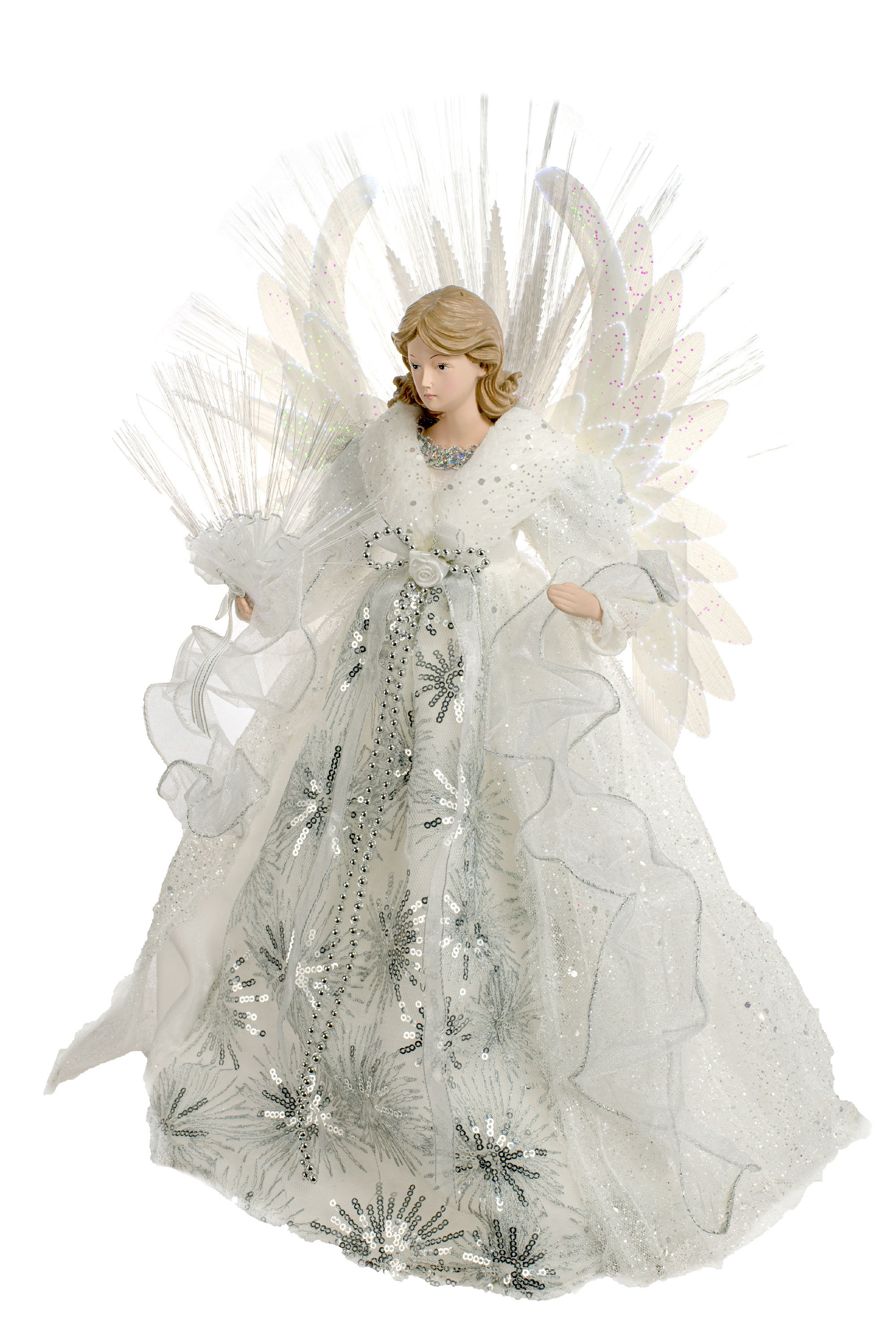 JJ's Holiday Gifts Ltd. Fiber Optic Angel Tree Topper & Reviews | Perigold