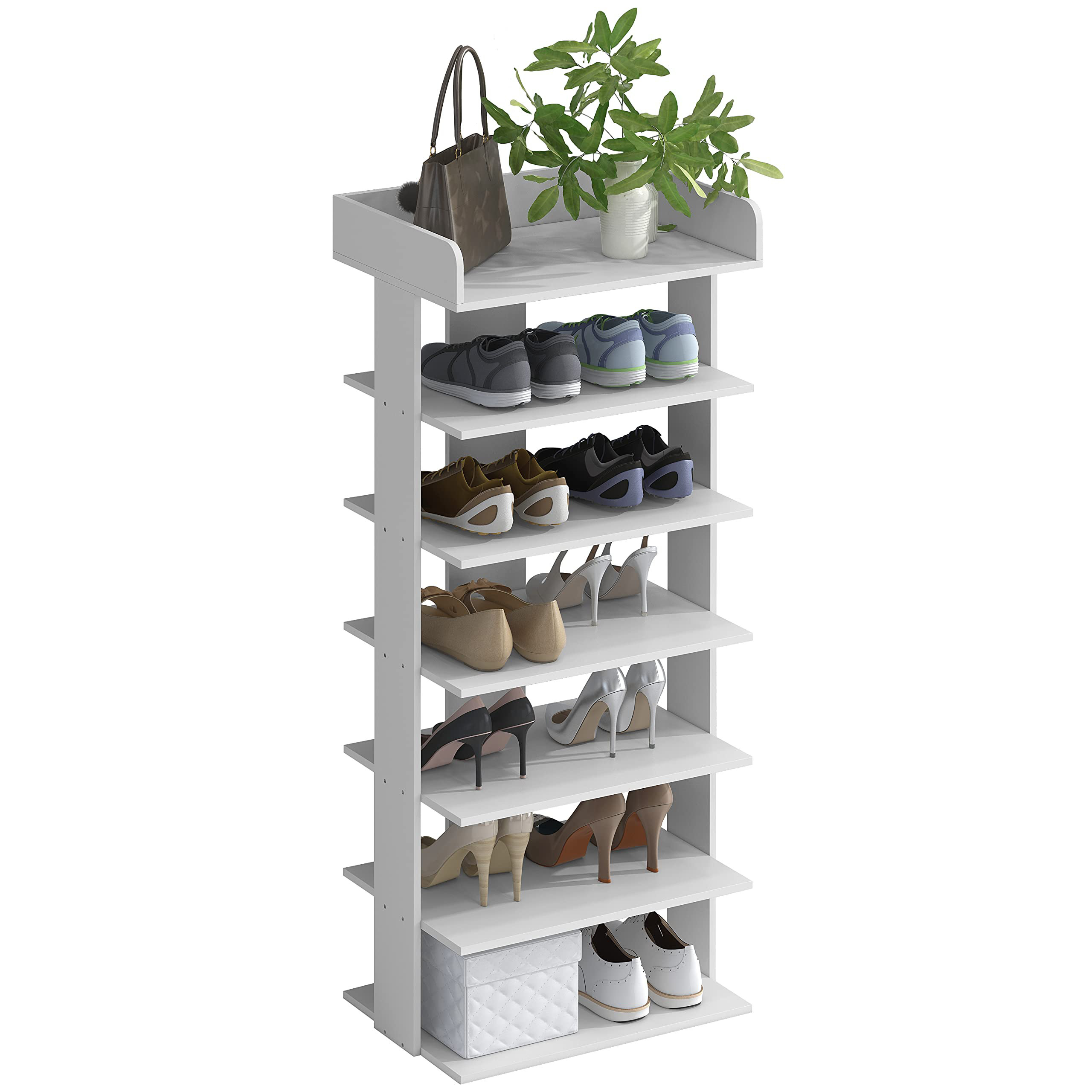 NIERBO 6-Tier Waterproof Wooden Shoe Rack - Organize Shoes In Style ...