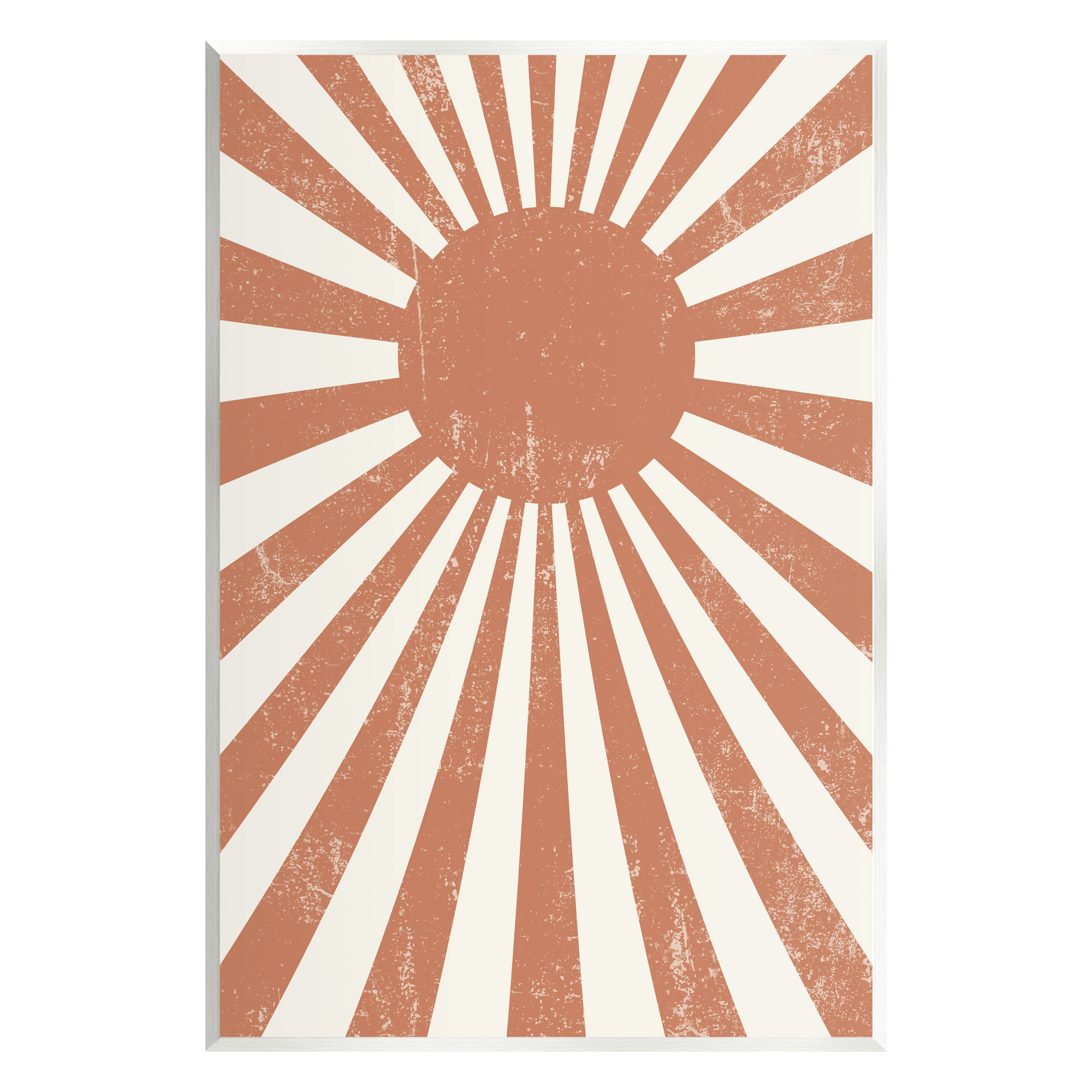 Stupell Industries Vintage Striped Sun Rays Beaming Weathered Design ...