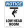 SignMission Low Head Room Sign with Symbol | Wayfair
