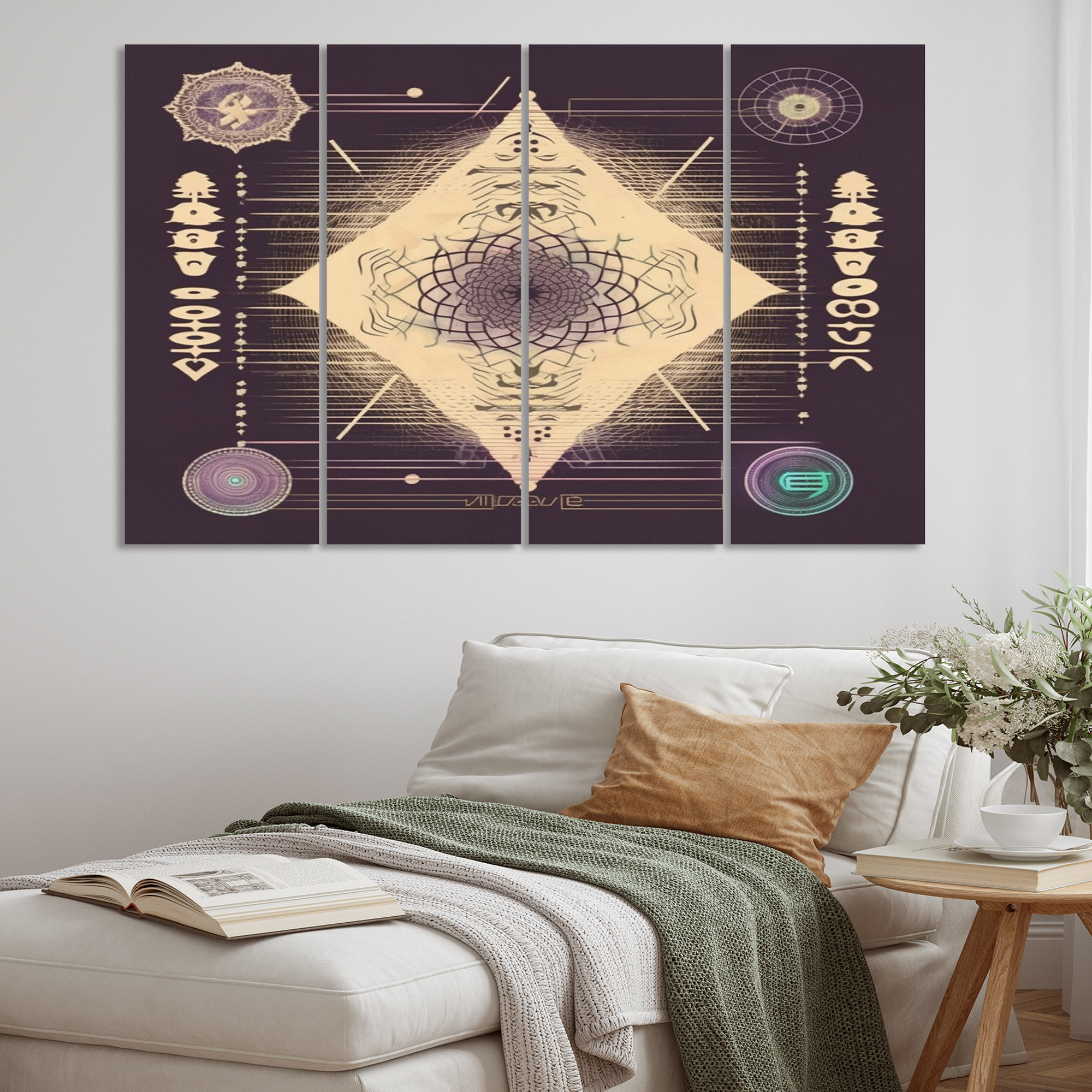 Bungalow Rose Spirit Invocation Vintage Mandala I - Christianism Canvas ...