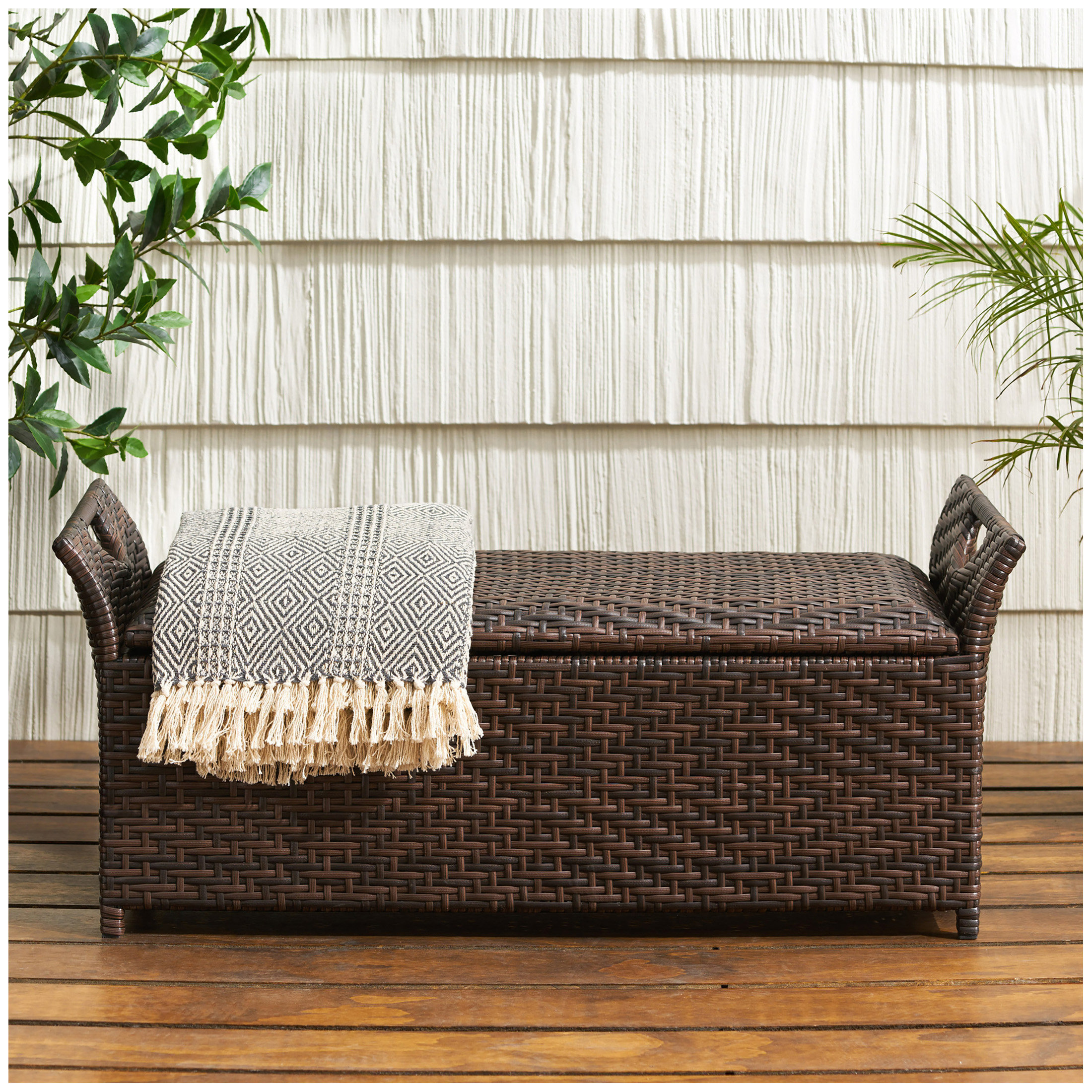 Red Barrel Studio® WING PE STORAGE BENCH | Wayfair