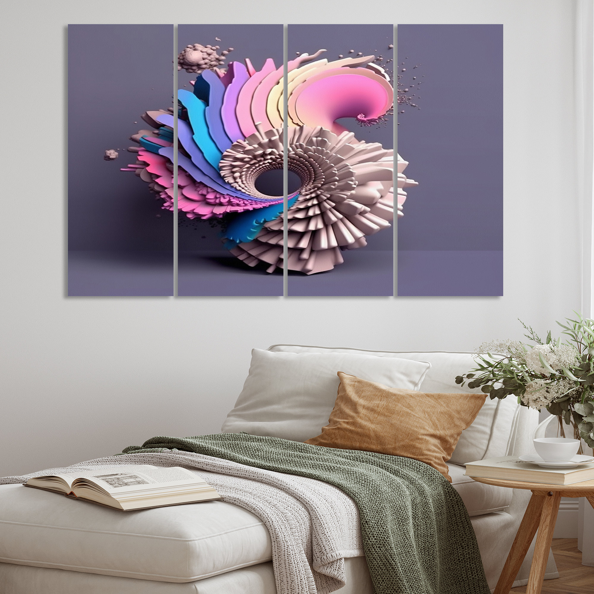 Wrought Studio 3D Fractal Universe III - Fractals Wall Art Living Room ...