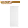 SMARTSTANDARD Primed 1-Paneled Solid Manufactured Wood Slab Door ...