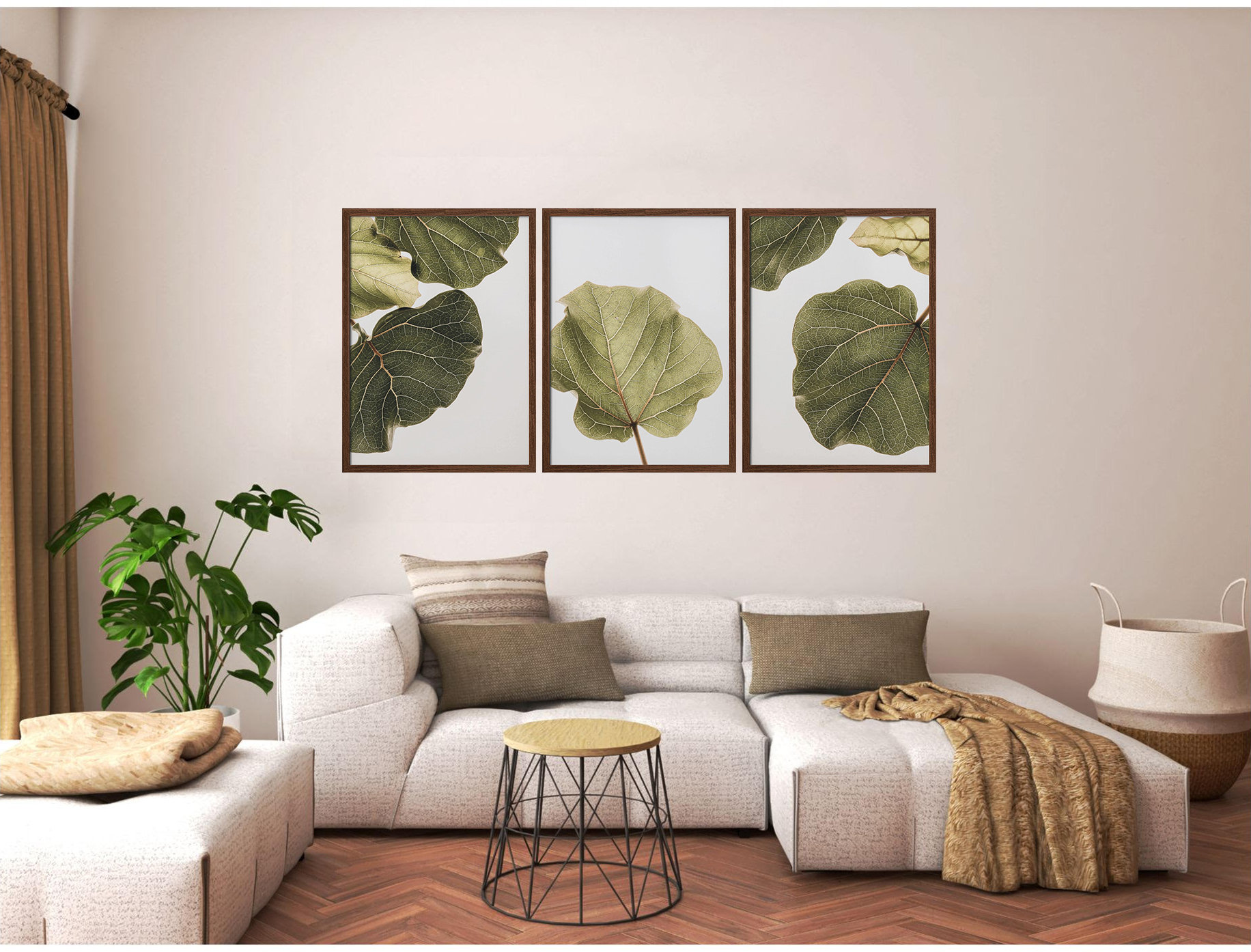 Lark Manor™ "Abutifolia Noe" Set of Three Framed Textured Wall Art ...