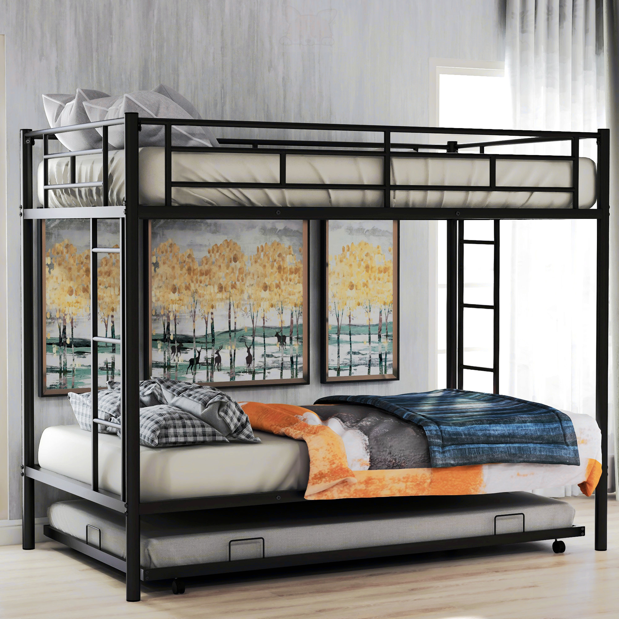 Isabelle & Max™ Amreece Metal Platform Bed | Wayfair