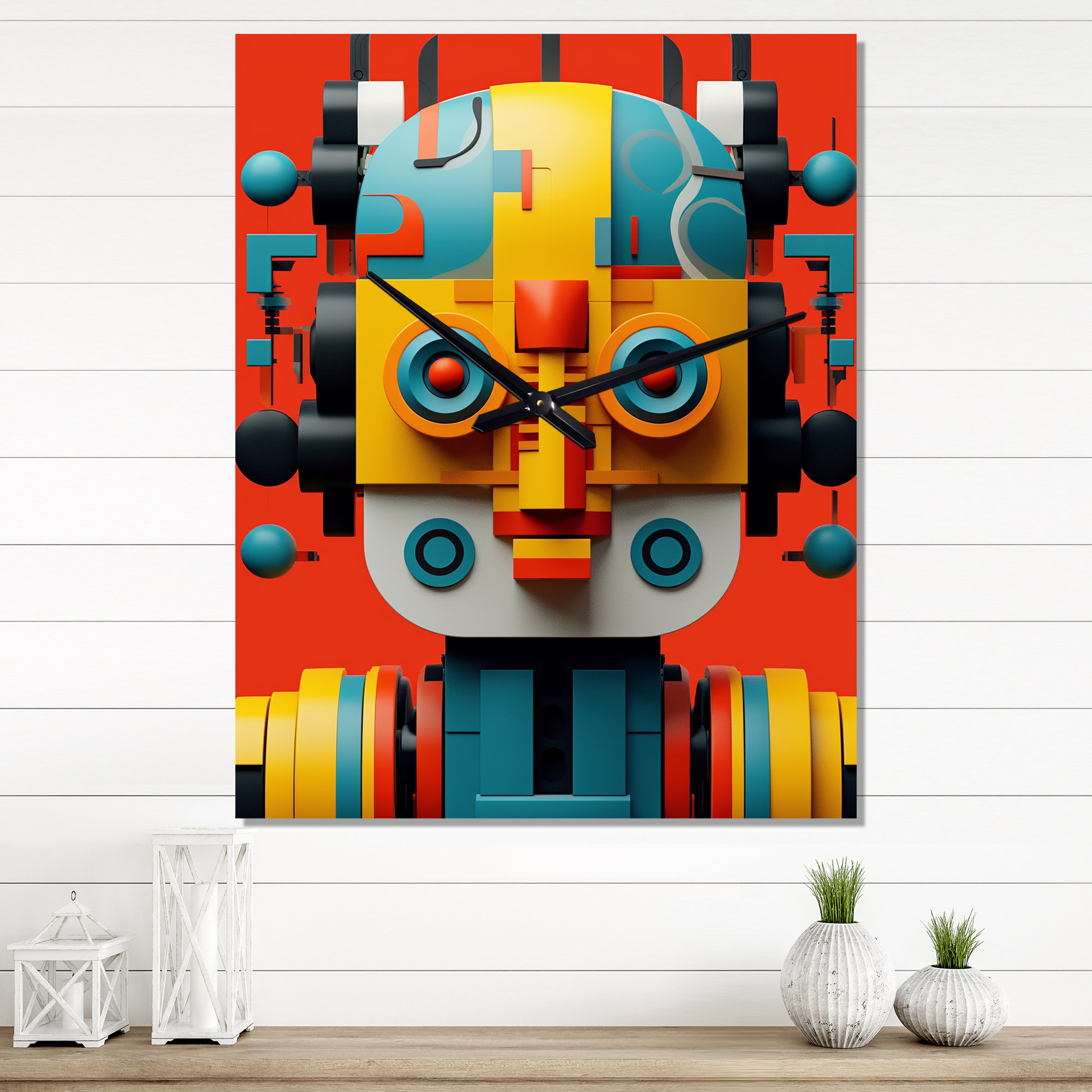 Design Art Alien Awareness Geometry Of Color I - Modern Geometric Wall ...