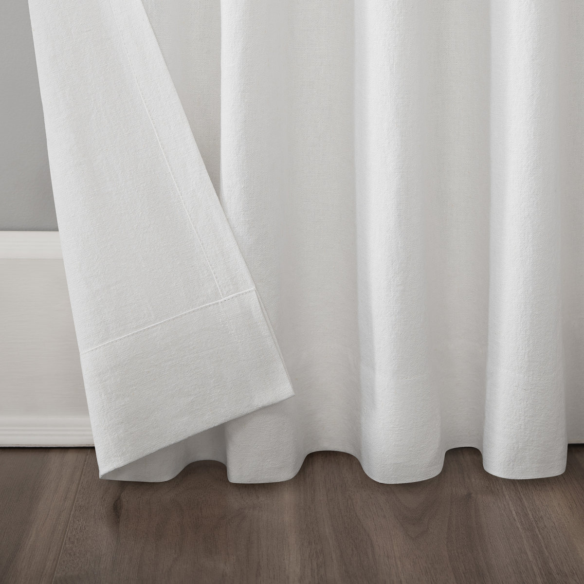 Scott Living Renato Linen Blend Semi-Sheer Back Tab Curtain Panel ...