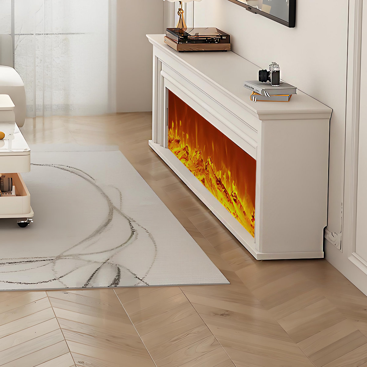 Wildon Home® Ultra-Narrow Wall-Mounted Integrated French Vintage Slim ...