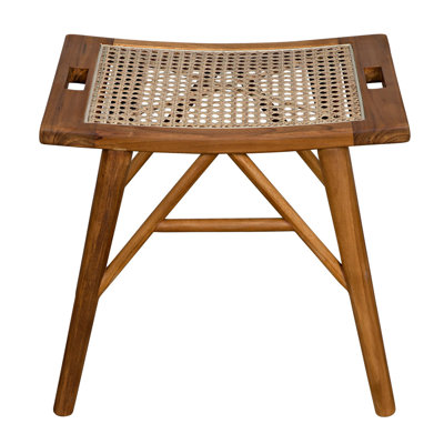 Bayou Breeze Archlebov Solid Wood Accent Stool | Wayfair
