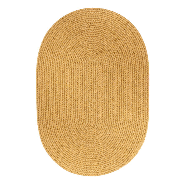 August Grove® Smyth Handmade Braided Wool Gold Area Rug & Reviews | Wayfair