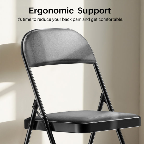 FANGFLOWER 5-Piece Folding Table & Chair Set, Space-Saving Folding ...
