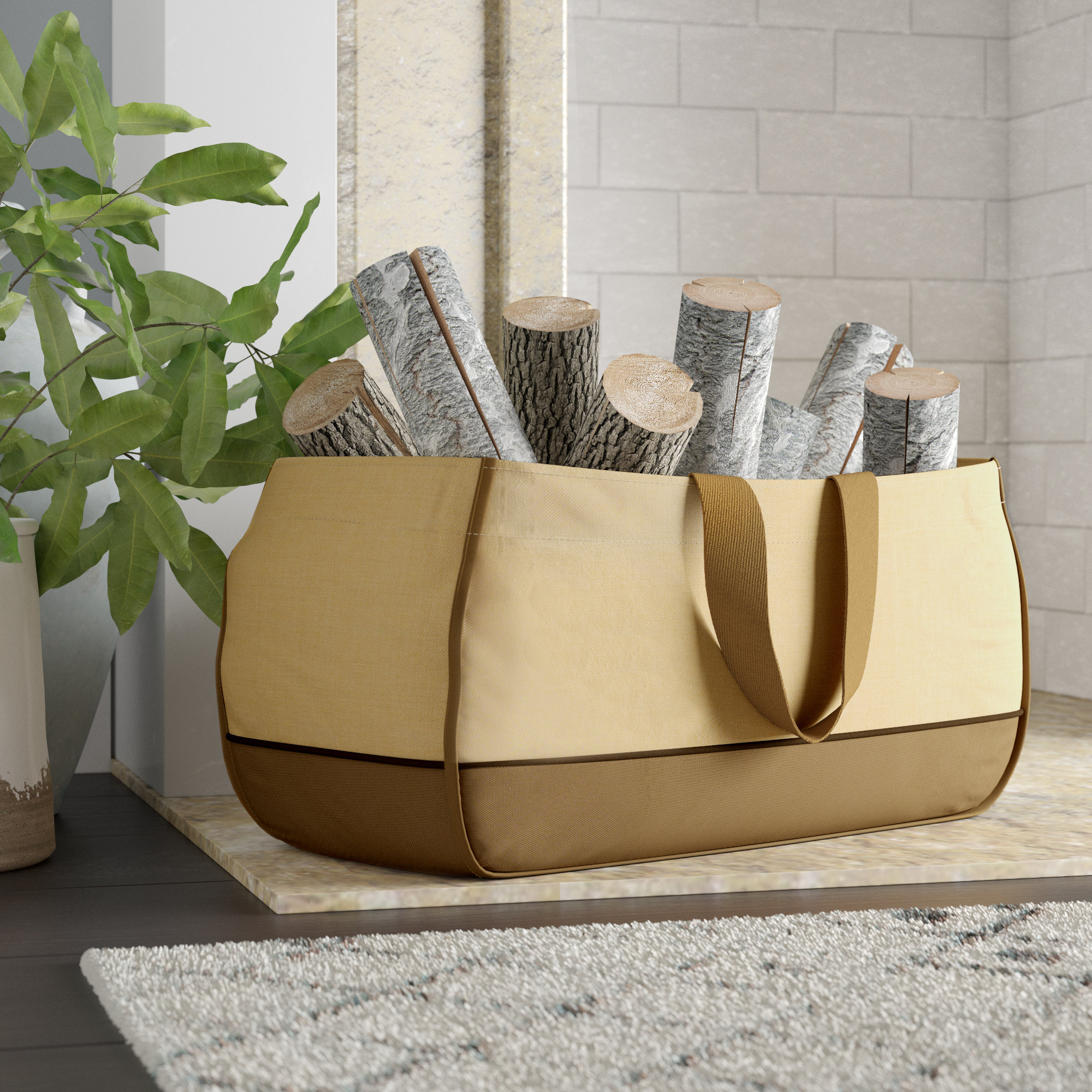 The Twillery Co. Paulding Jumbo Log Carrier & Reviews | Wayfair