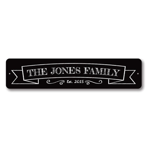 Lizton Sign Shop, Inc Family Name Banner Custom Aluminum Sign | Wayfair