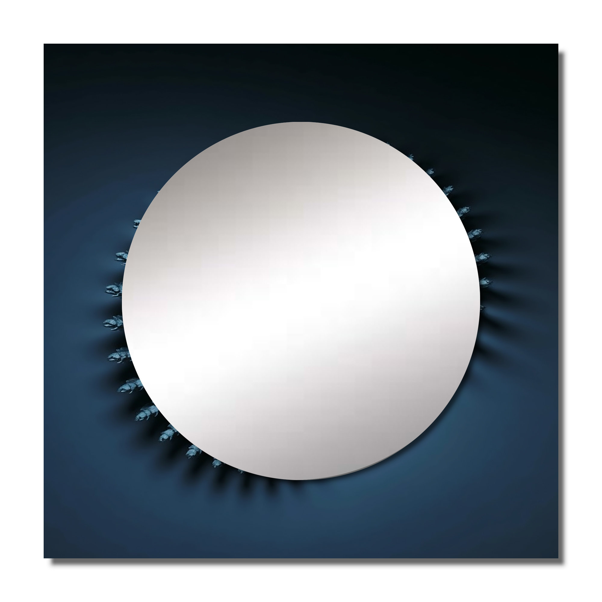 Design Art 3D Fractal Universe I - Fractals Square Mirror Wall Decor ...