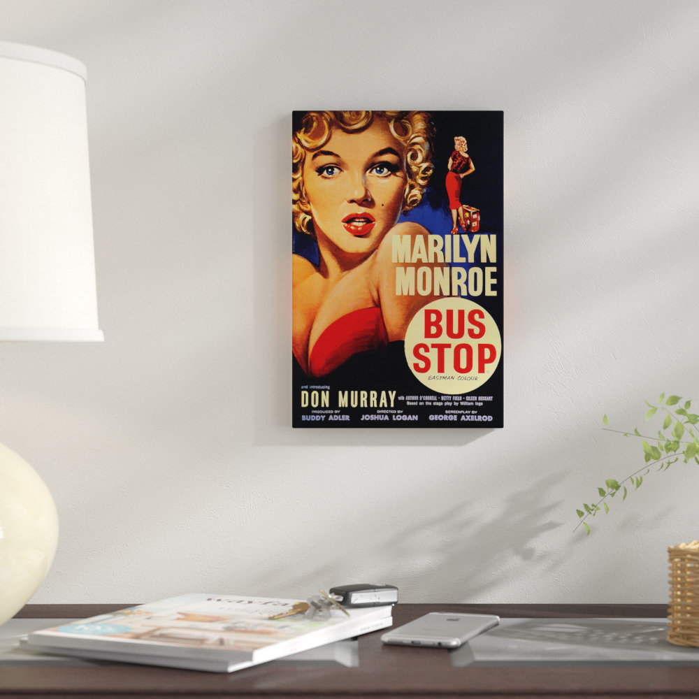 East Urban Home 'Bus Stop Film' Vintage Advertisement Print Poster on ...