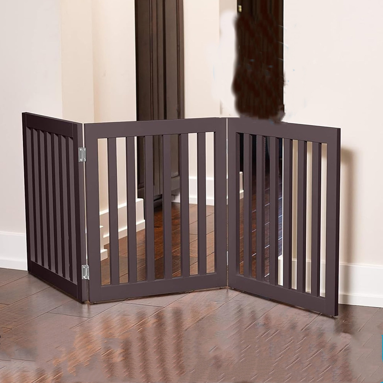 BETOFUL Dog Gate Indoor Freestanding Pet Barrier | Wayfair