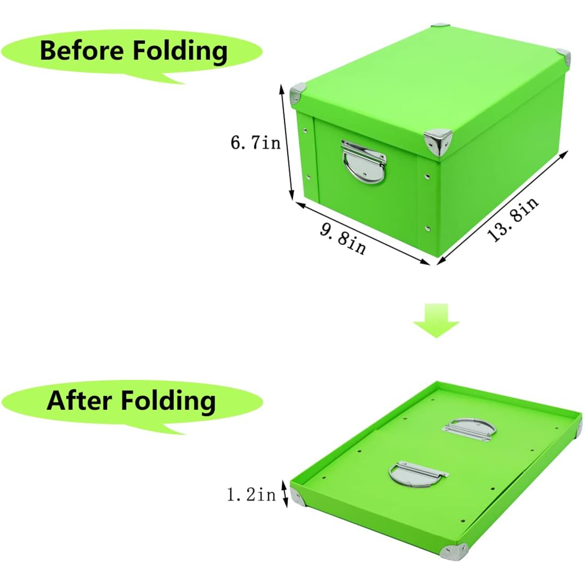 Latitude Run® Collapsible Storage Box, Decorative Memory Box With Lid ...