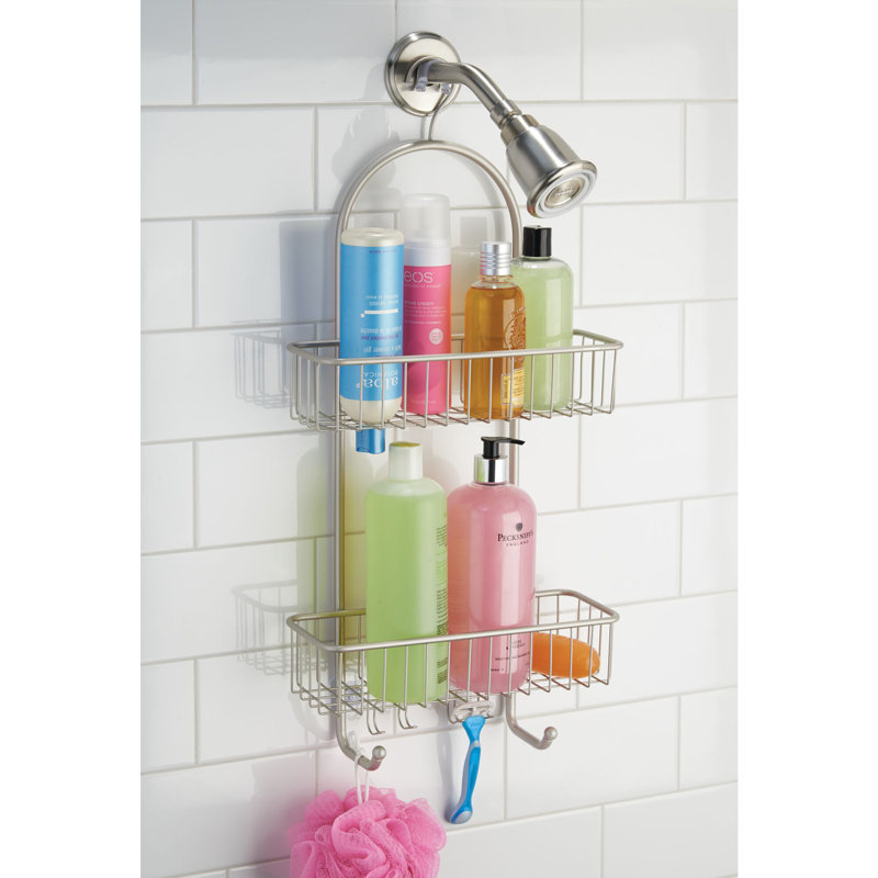 iDesign Classico 2 Shower Caddy, Storage for Tall Shampoo, Conditioner ...