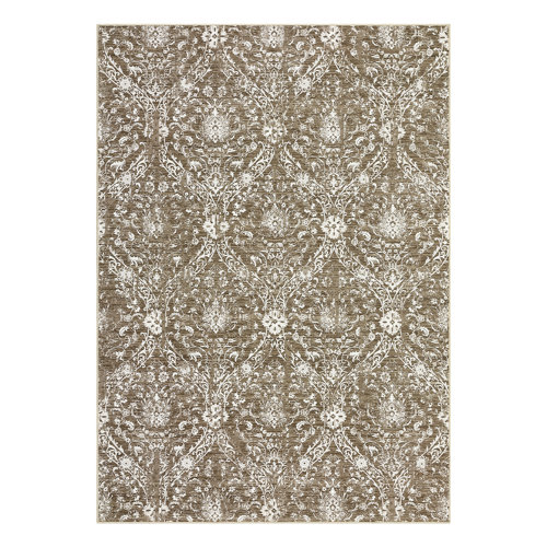 Winston Porter Mcquay Floral Machine Washable Rug with Rubber Backing ...