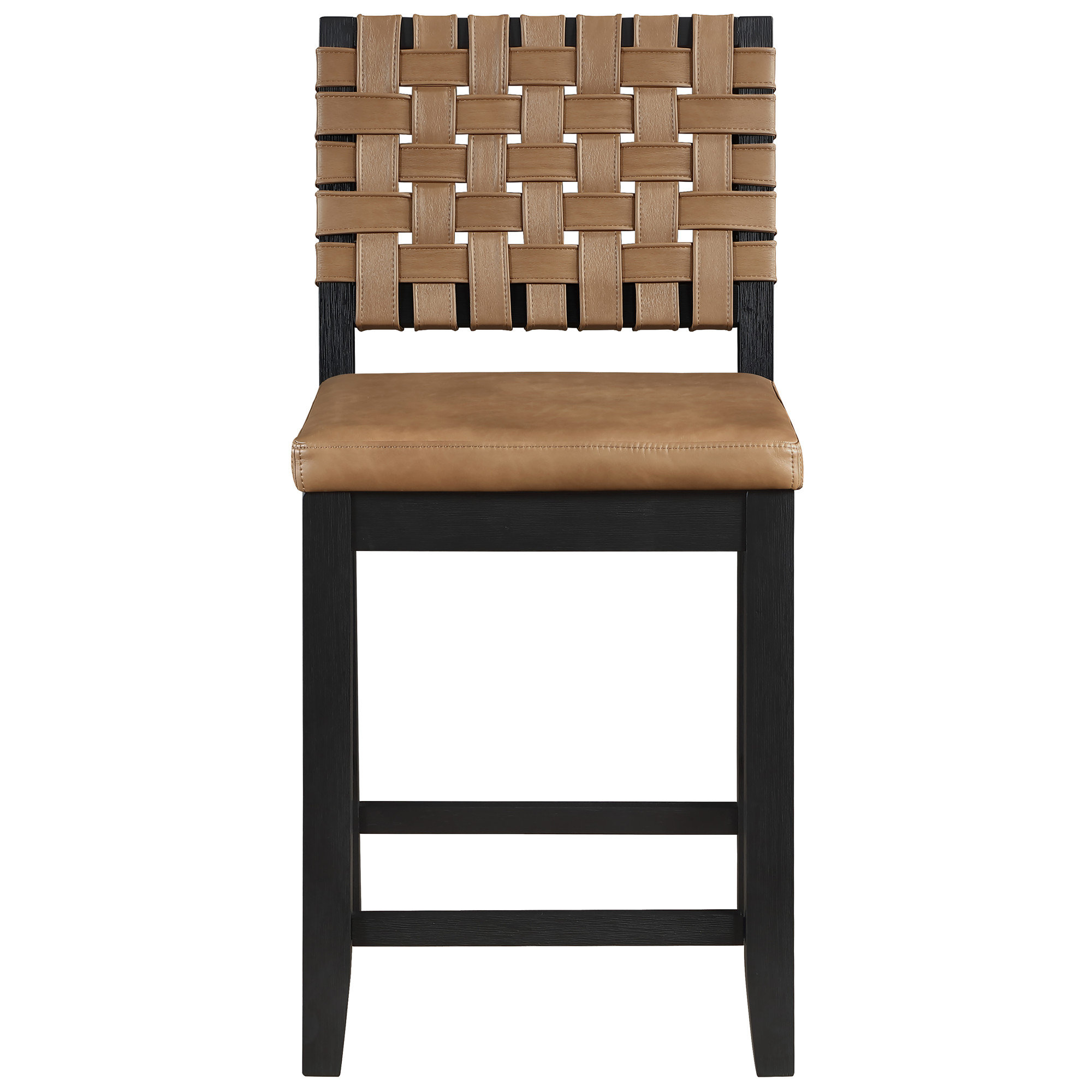 Ebern Designs Reid Vegan Leather Bar Chair & Reviews | Wayfair