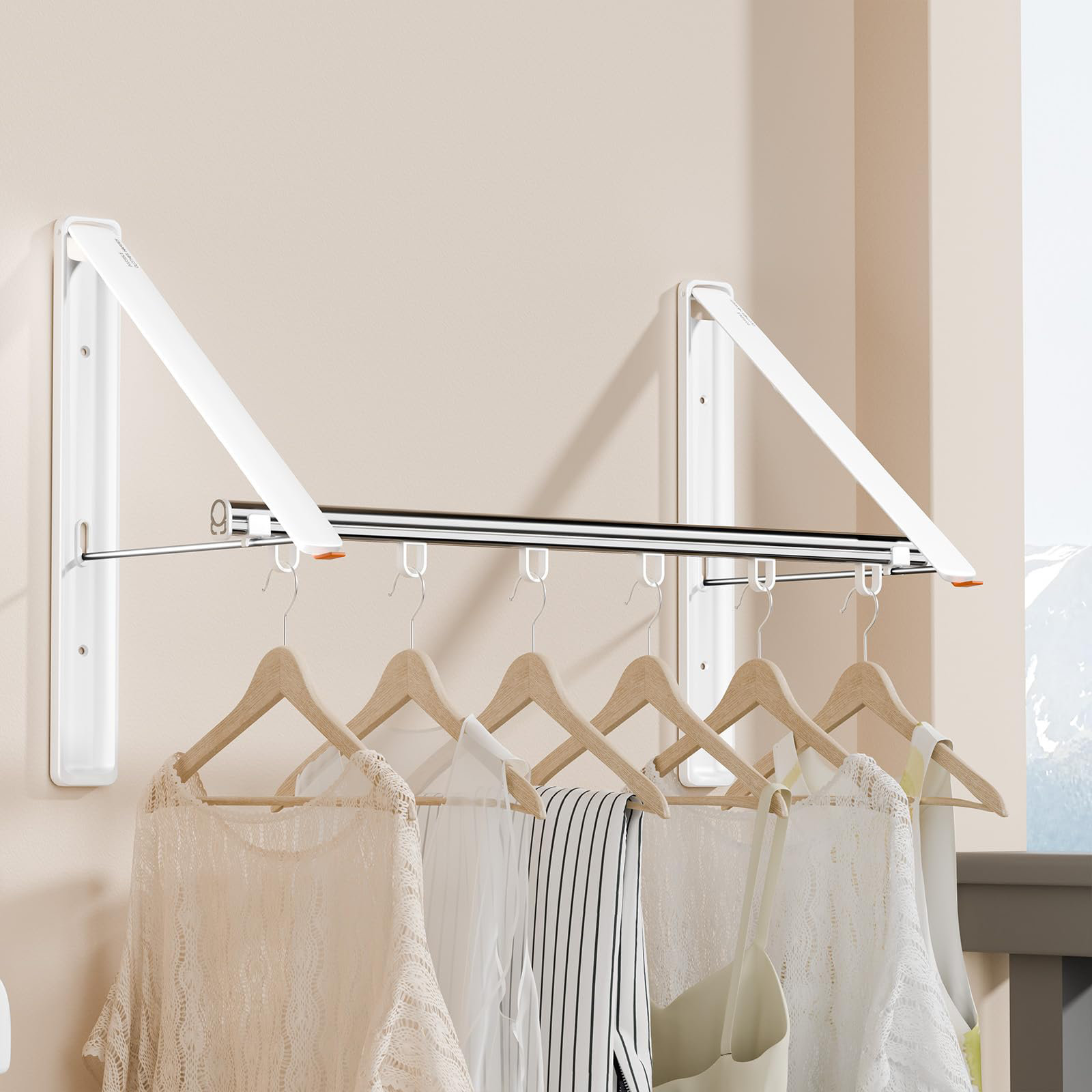 Rebrilliant Laundry Drying Rack Sapce Saving Foldable Drying Rack ...