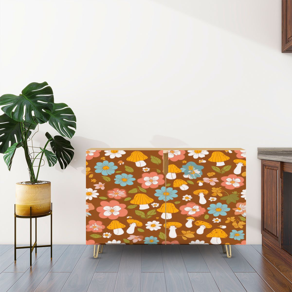 Dakota Fields Sideboard Buffet Cabinet with Storage Retro 70s 60s ...
