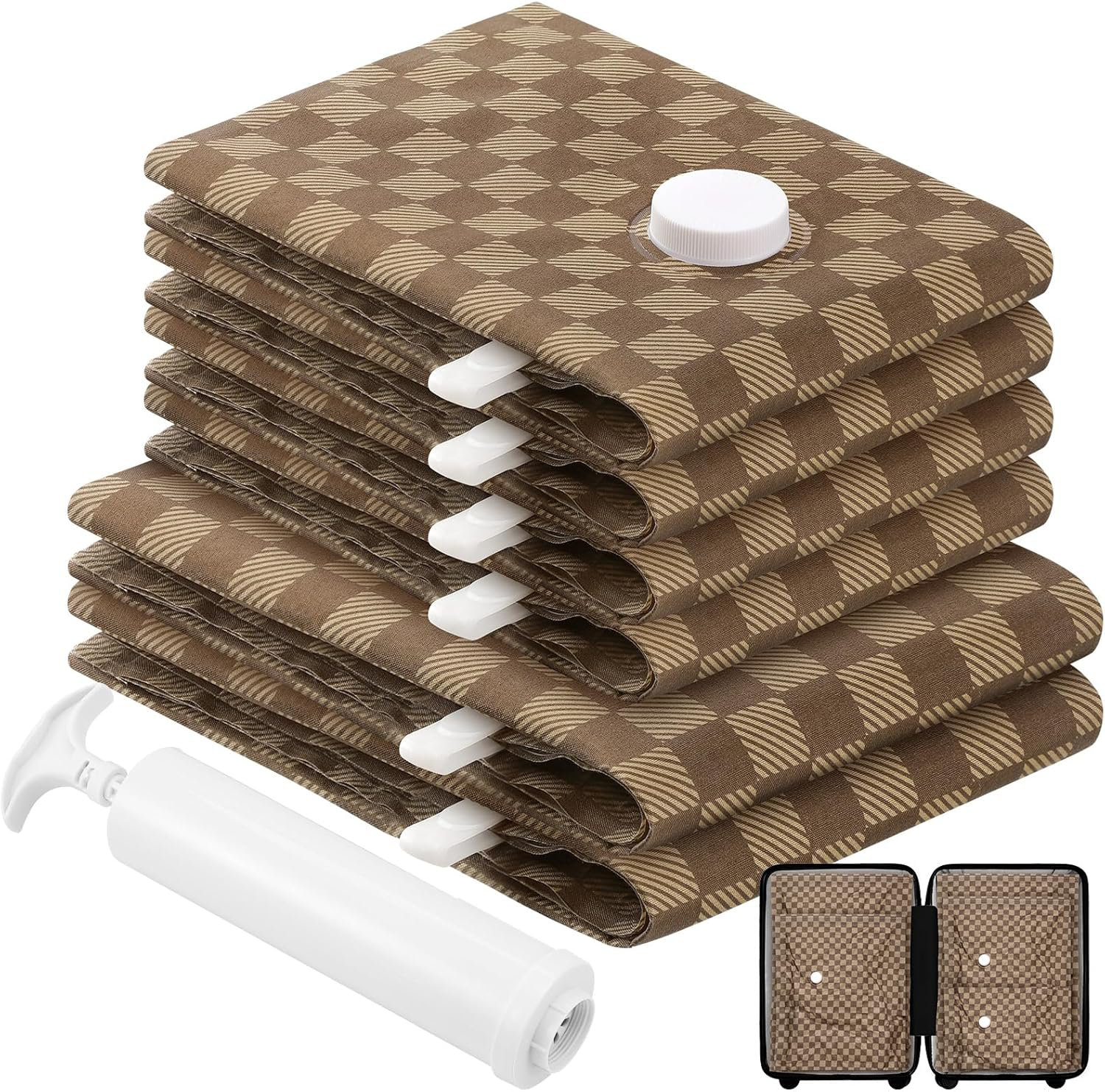 Rebrilliant 6 Pack Cloth Vacuum Storage Bags, Vacuum Seal Bags For ...