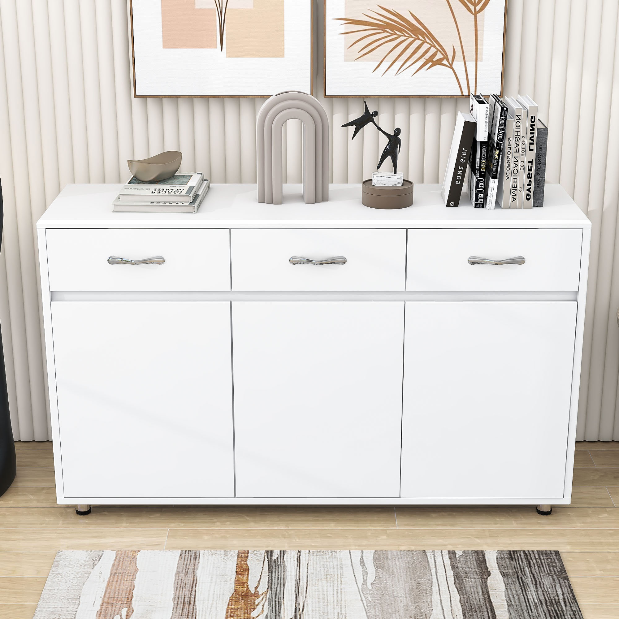 Latitude Run® Jaquaylin 52" Wide 3 Drawer Sideboard | Wayfair