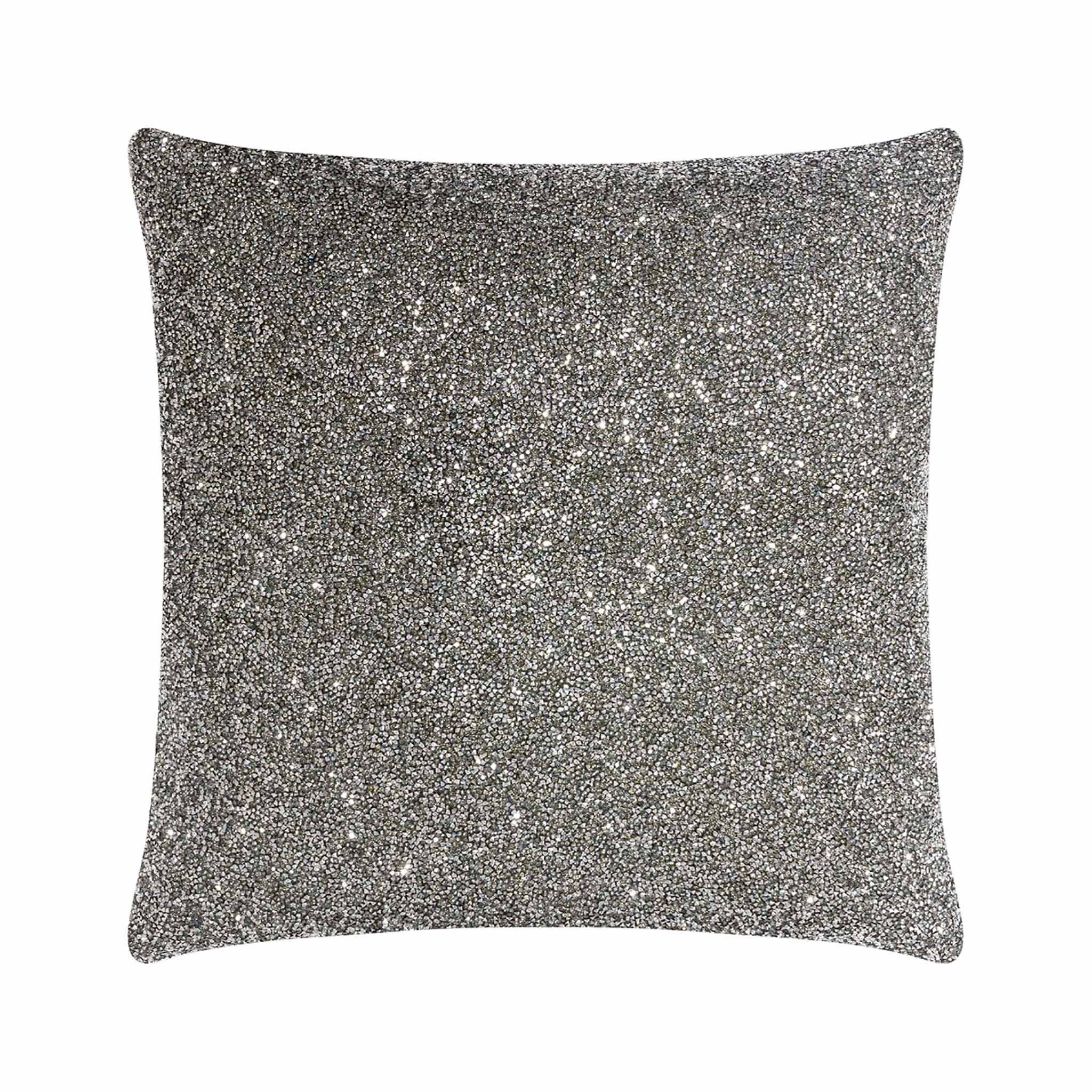 Sparkles Home Luminous Velvet Rhinestone Throw Pillow | Feather Insert ...
