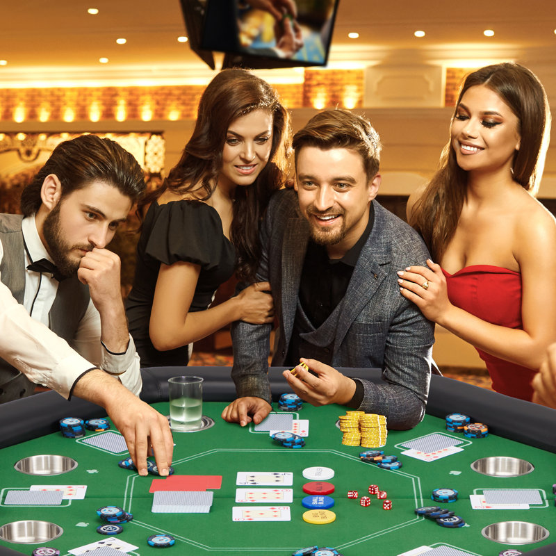 AVAWING 51” 8-Player Octagon Poker Table & Reviews | Wayfair