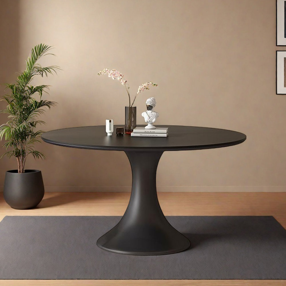 Elamer Italian style simple round dining table | Wayfair