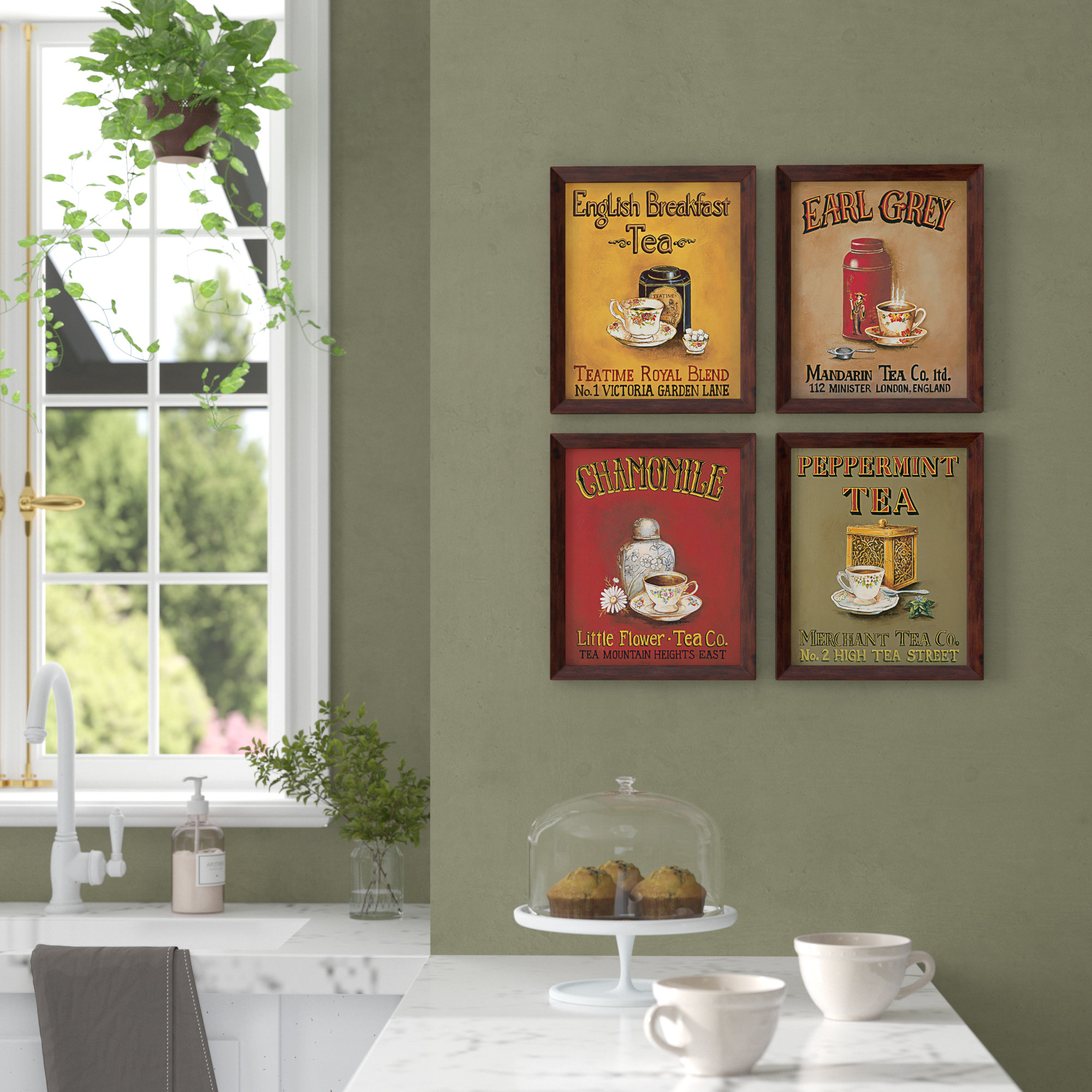 Red Barrel Studio® 'Tea Time! Vintage Tea Signs; Earl Gray, English ...