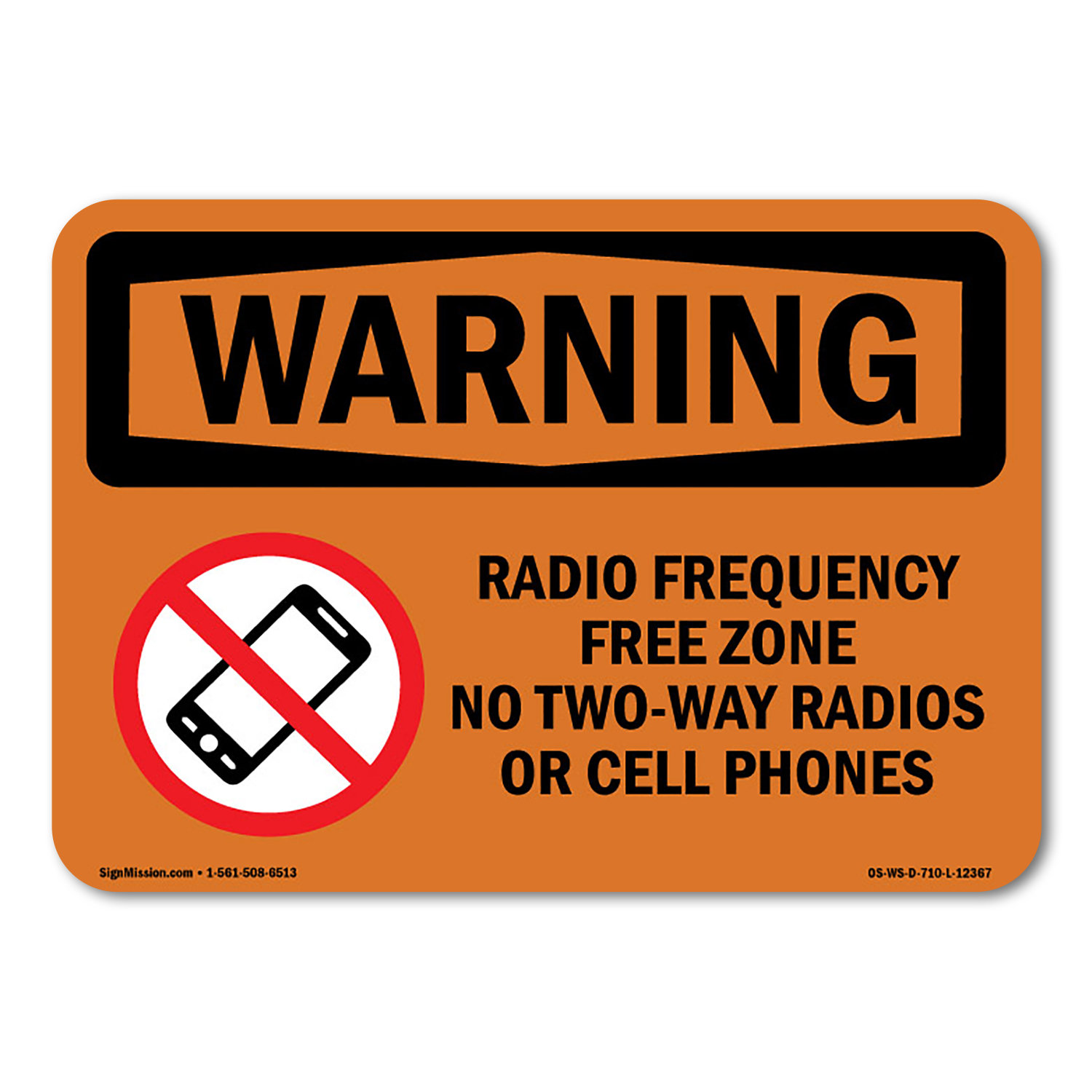 SignMission Radio Frequency Free Zone No Sign - Wayfair Canada