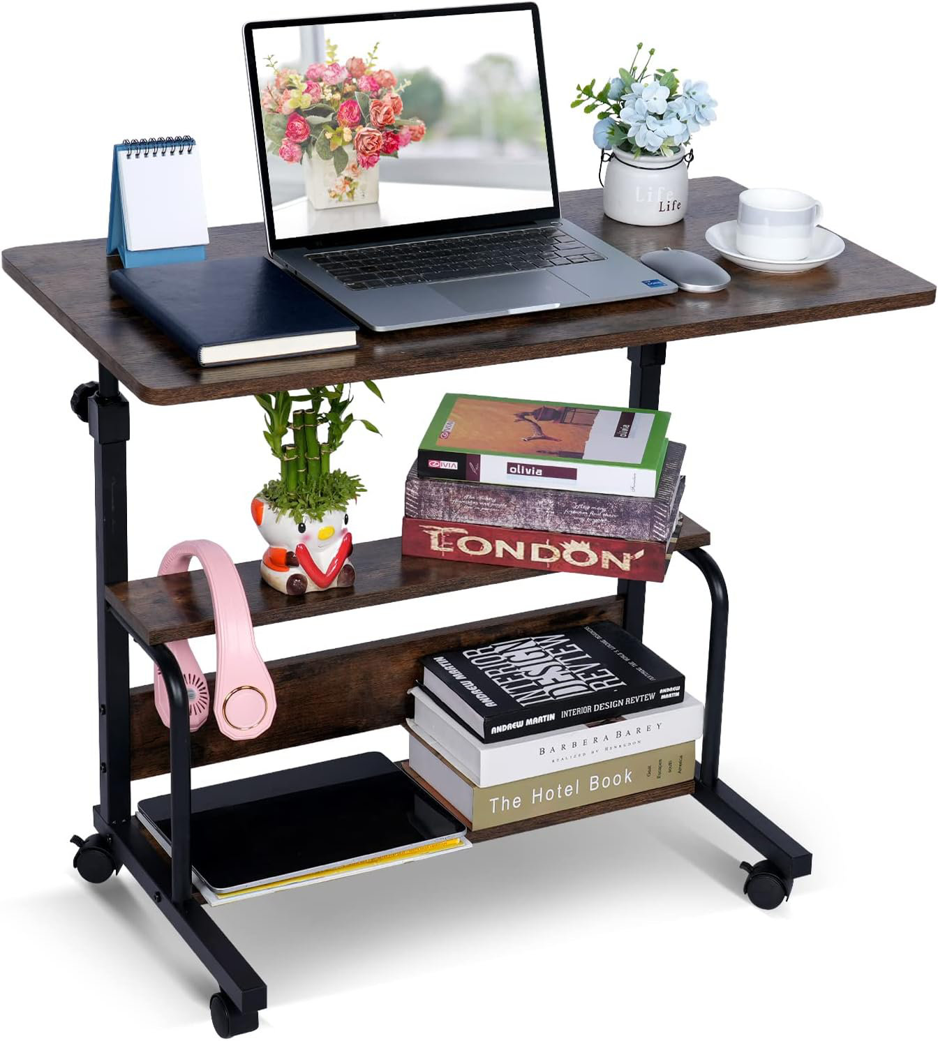 Inbox Zero Portable Desk Small Desks For Small Spaces Laptop Table ...