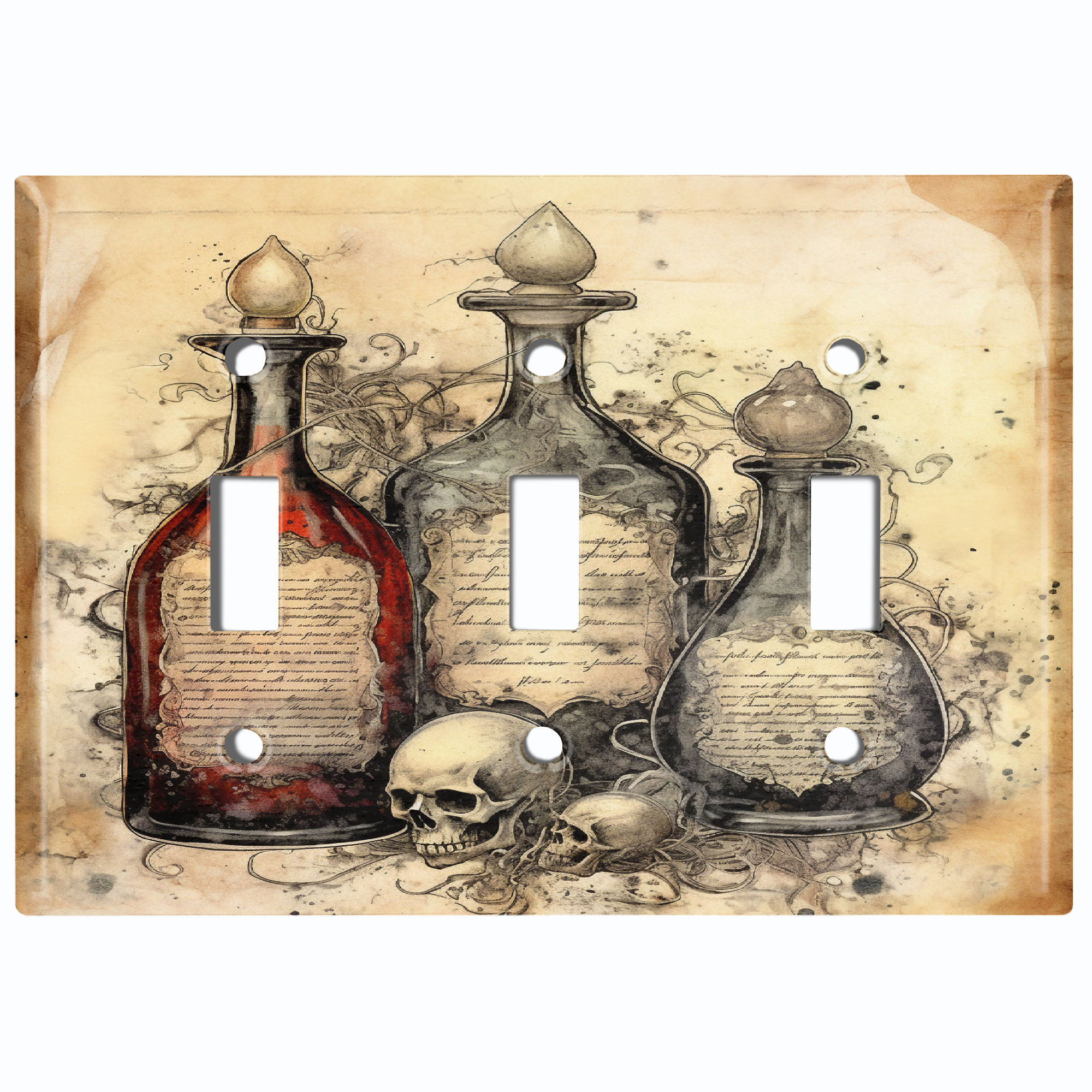 WorldAcc Metal Light Switch Plate Outlet Cover (Halloween Potion ...